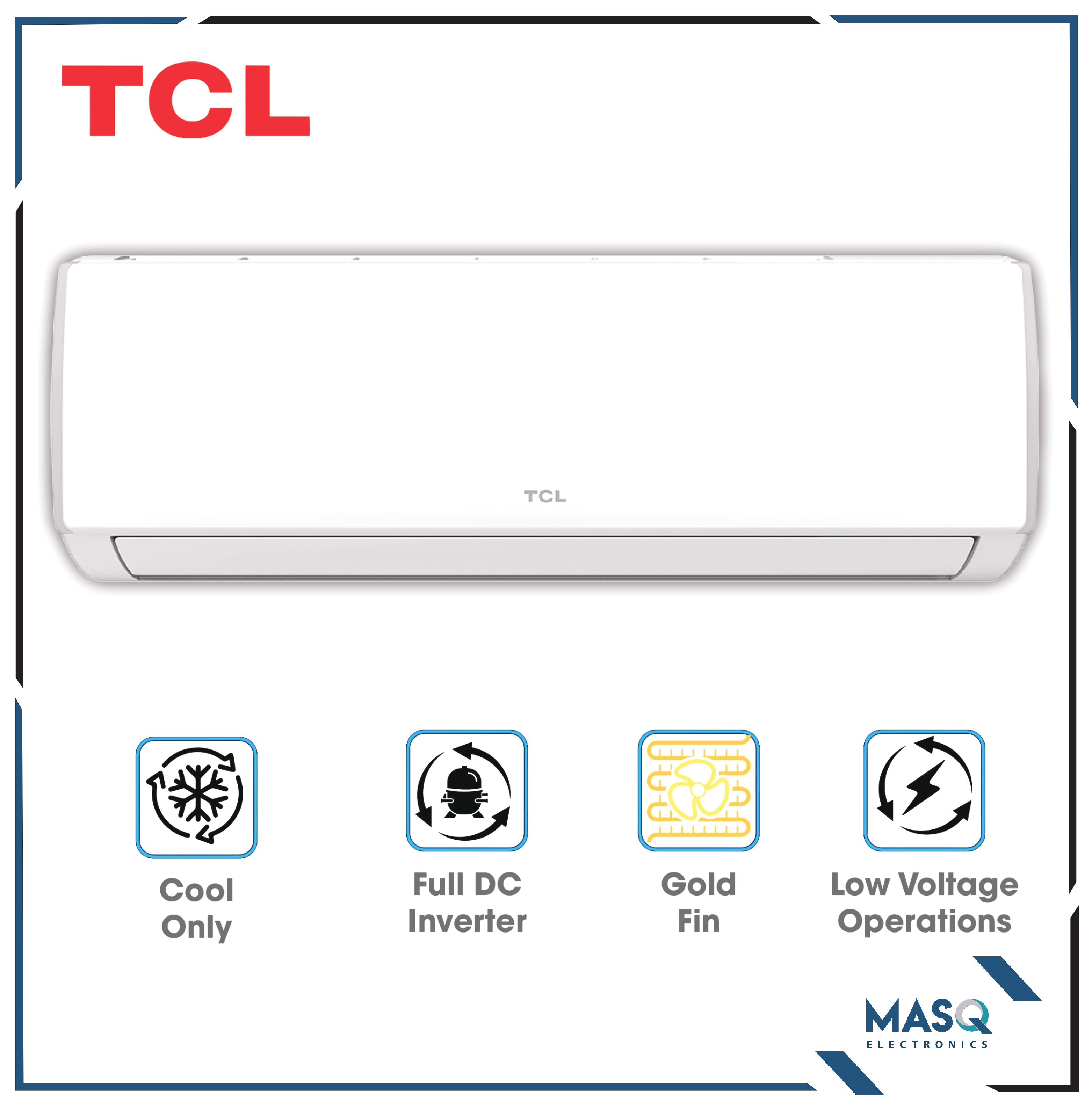 TCL 1.5 Ton Split AC 18-E Cool DC Inverter Energy Efficient, Low ...