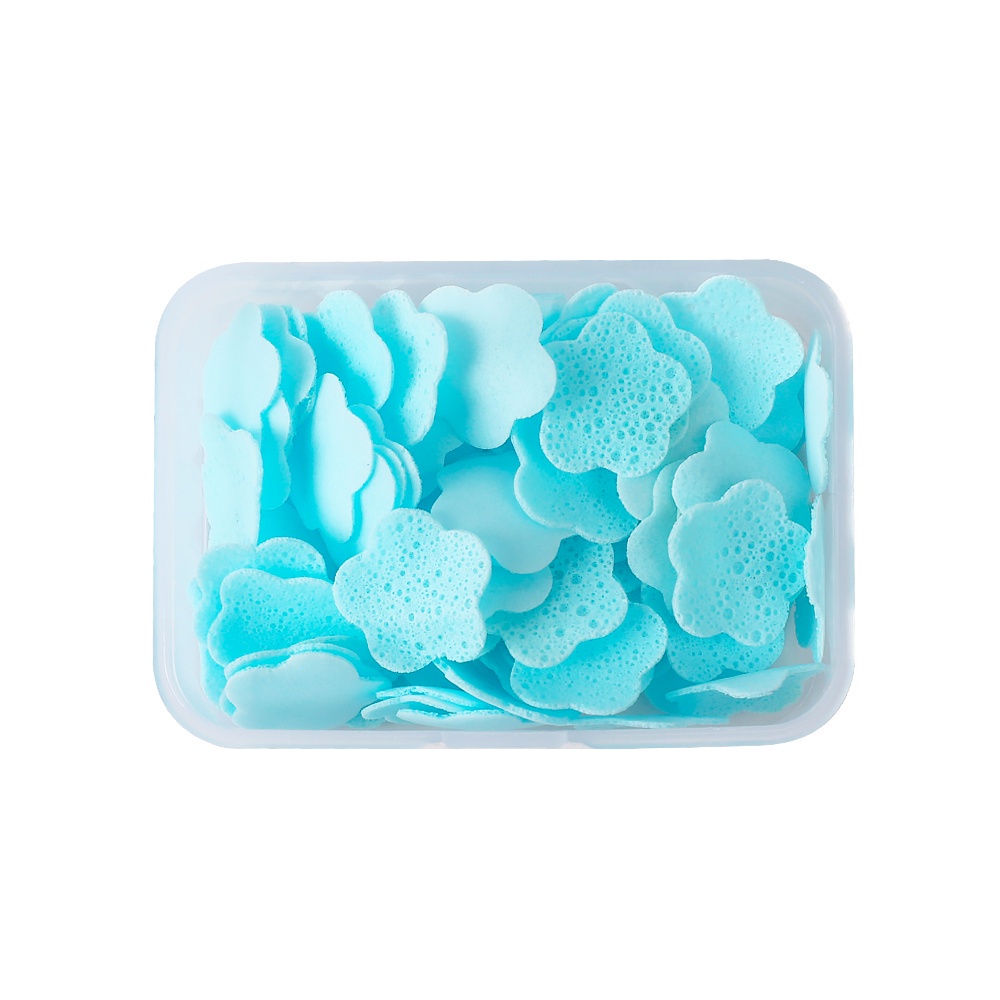 Portable Flower Shape Soap Flakes / Skin Friendly Disinfecting Soap ...
