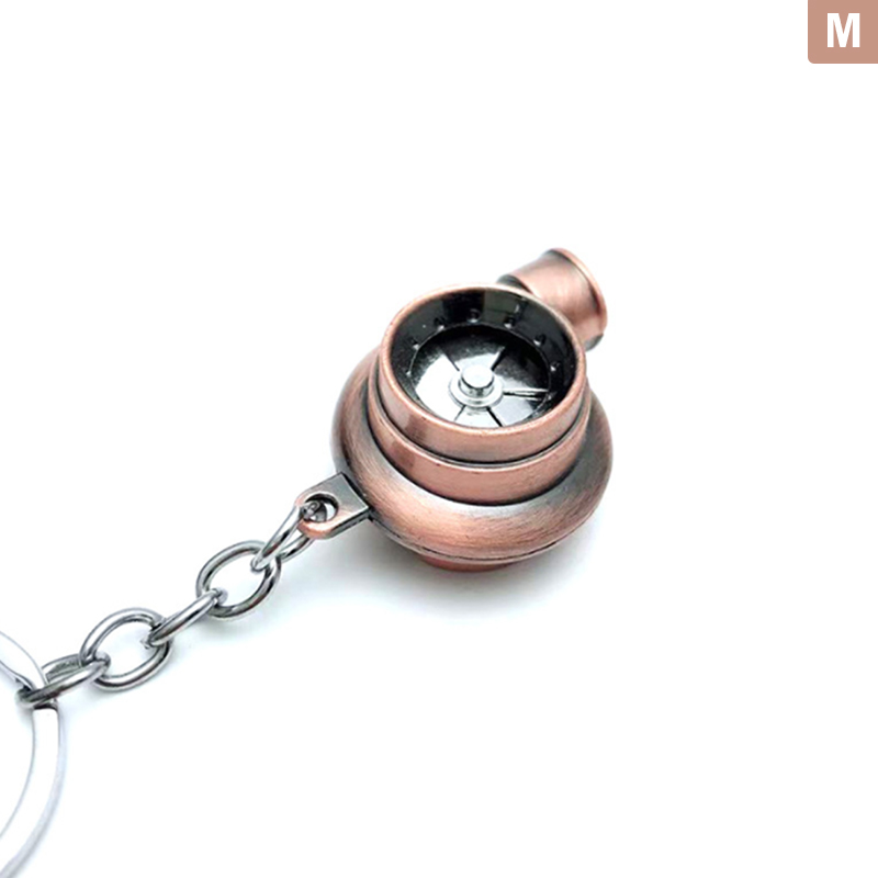 Chrome Metal TURBO Charger Keychain Keyring, NO PLASTIC! Spinning ...