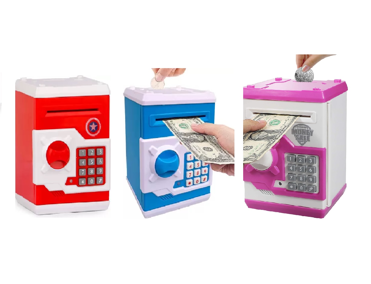 Kids ATM-Machine Money Saving Machine Kids - Gullak - Multicolour-(K.S ...