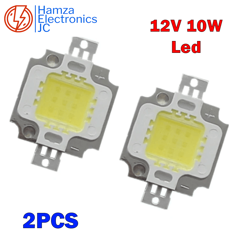 2/5 Pieces 12v 10w White COB SMD Led Chip Flood Light Lamp Bead 10W ...