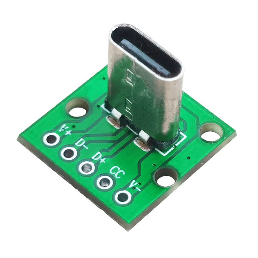 Vertical USB 3.1 Type-C Female Head Connector PCB adapter Converter ...