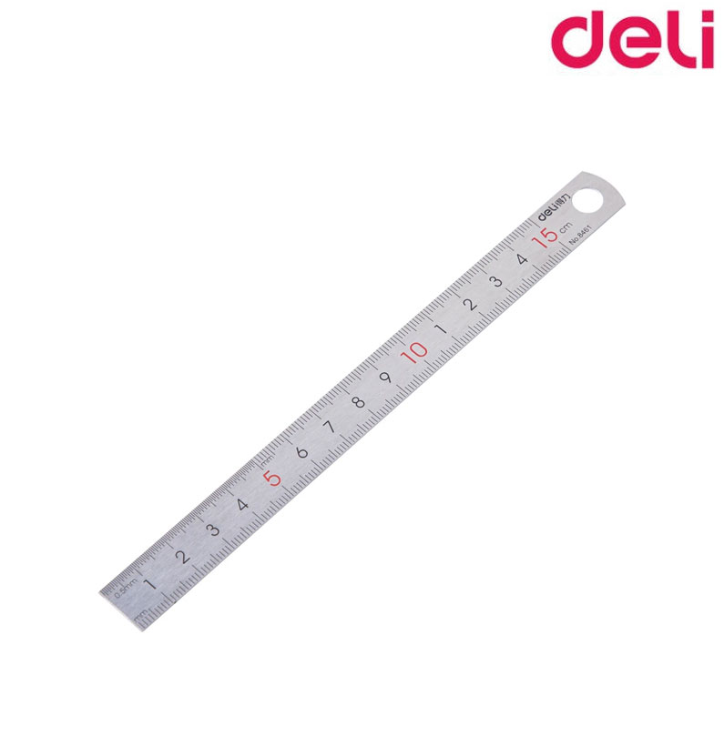 Deli E8461 Metal Scale / Ruler 15 cm / 6 inch | Daraz.pk