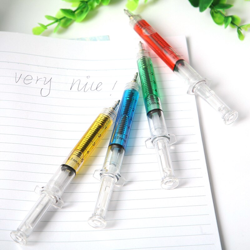 01 PC Syringe Injection Shape Ballpen Doc Nu Gift Liquid GEL Pen ...