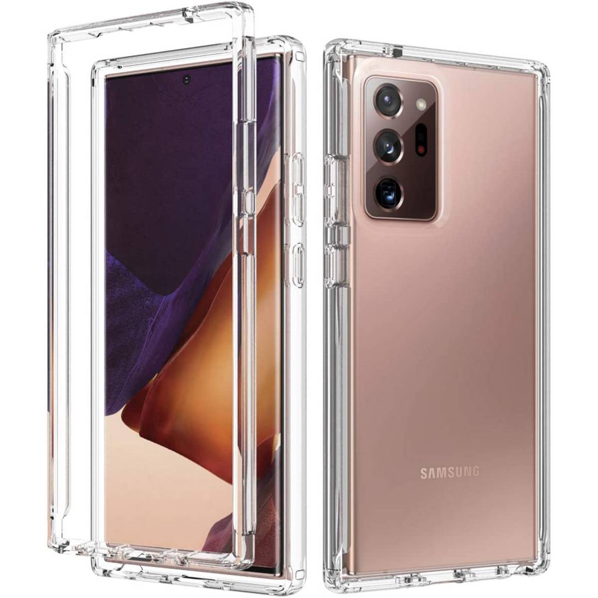 SAMSUNG NOTE 20 ULTRA Back Transparent Clear Corner Cover TPU Mobile ...
