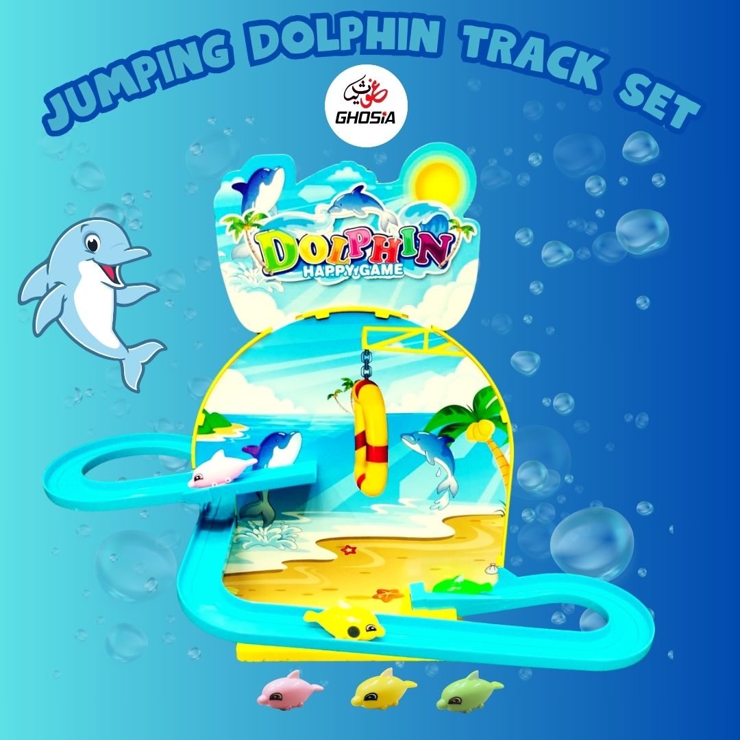 Playful Dolphin Playset | Playful DIY Roller Coaster Track Jumping Fish ...