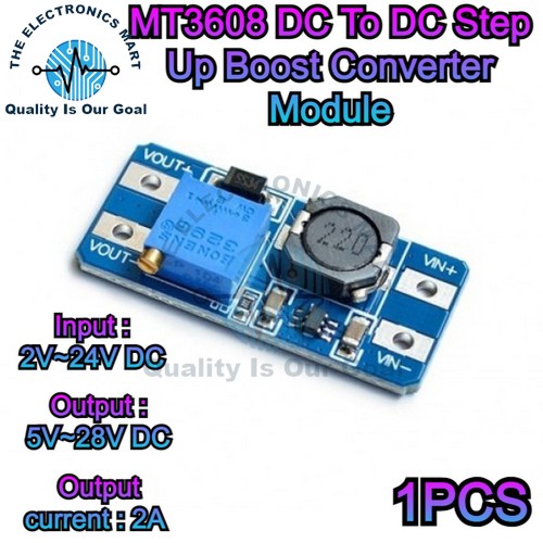 MT3608 DC To DC Step Up Boost Converter Power Module Voltage Regulator ...
