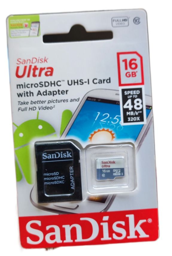 Sandisk Ultra MicroSDHC UHS-I 16 GB Memory Card | Daraz.pk