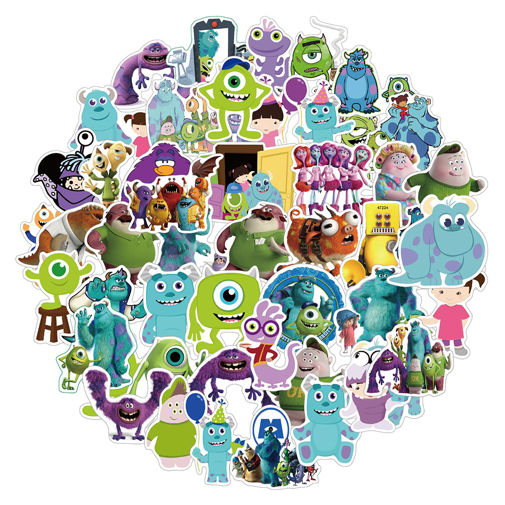 10/30/50PCS Cool Monster Inc Stickers Disney Cartoon Decals Toys DIY ...