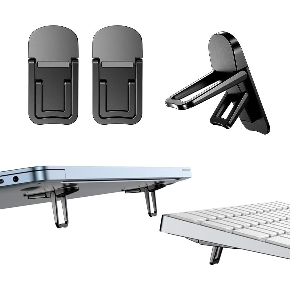 RK MALL 2 PCS/1 Pair Laptop Stand Clip Aluminum Alloy Dual Mode Laptop ...