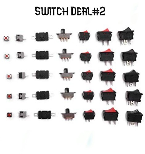 Electronic Circuit Combo Mini Switch Micro Switch Slide, Push, and ...