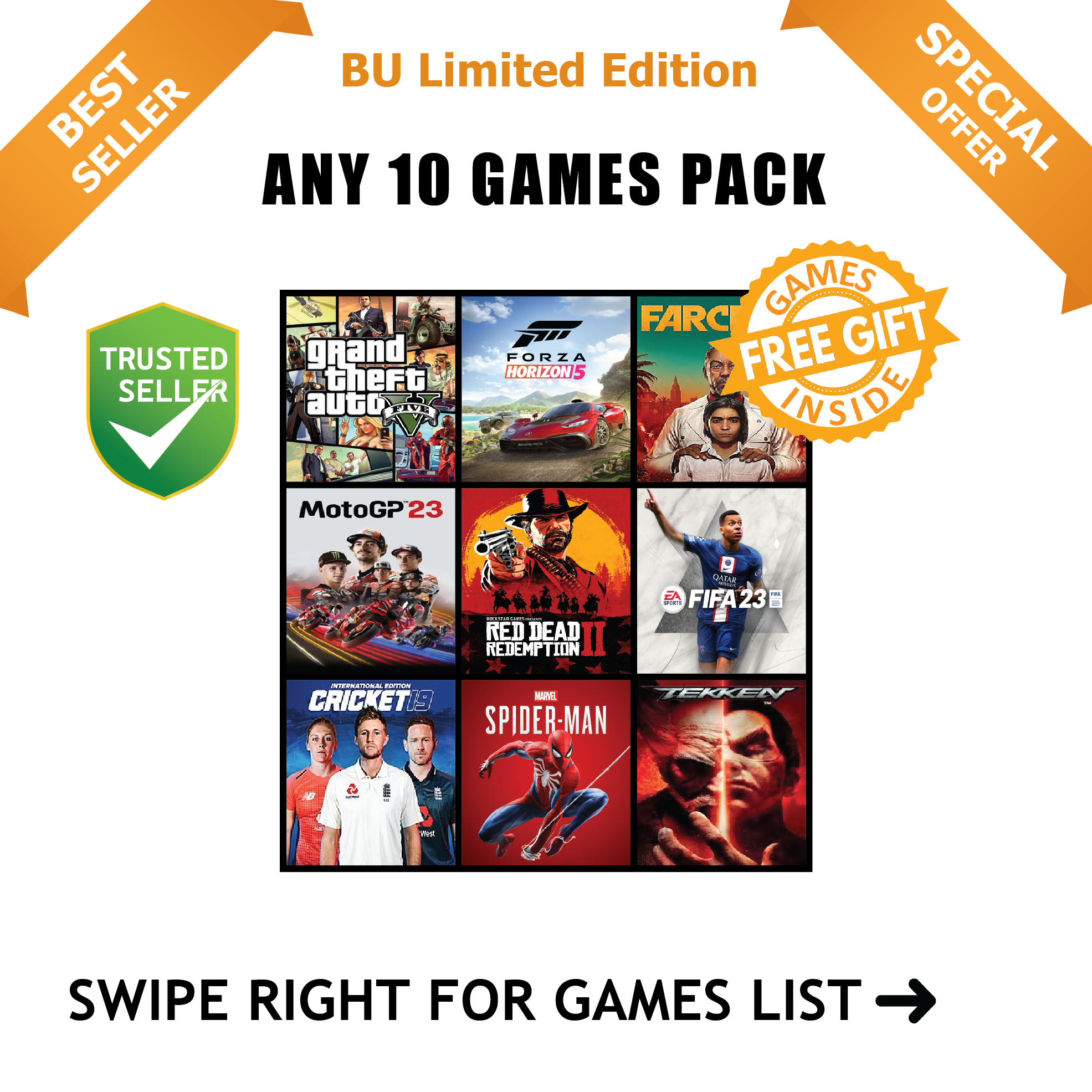 Any 10 Game for PC (Google drive/ Mediafire) - QR Code | Daraz.pk