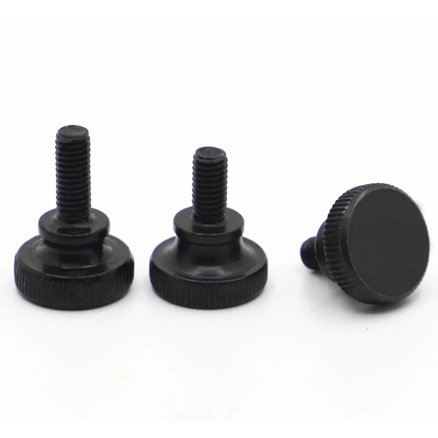 GB834 Black Steel Knurl High Step Head Hand Tighten Thumb Screw M3 M4 M5 M6 M8 M10 Curtain Wall ...