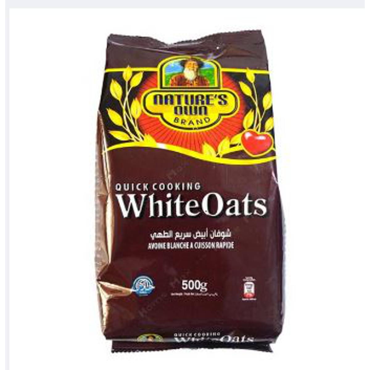 Nature's Own White Oats Pouch - 500gm | Daraz.pk