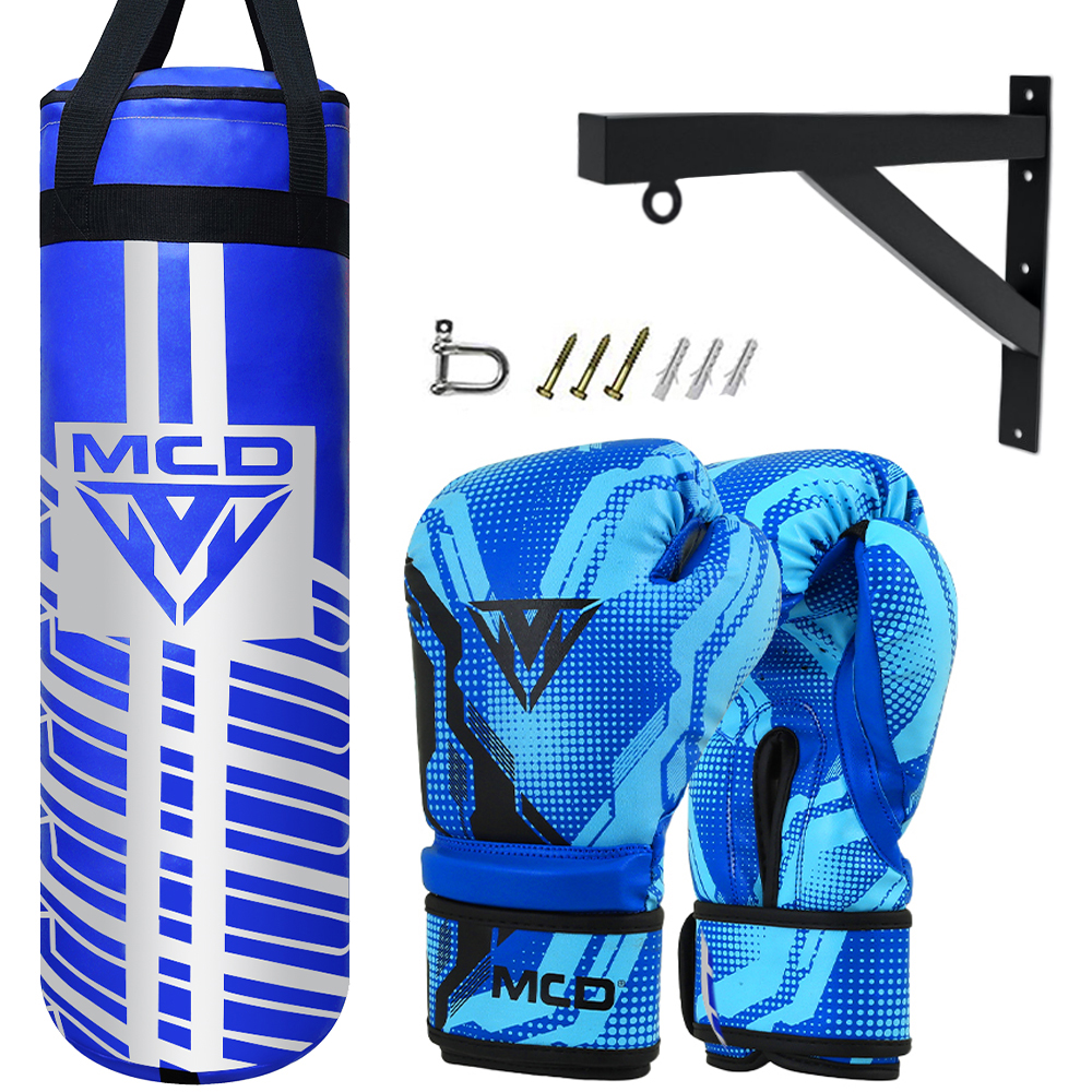 MCD Boxing Bags | Kids Punching Bag Set Blue | Boxing Bag Gloves Wall ...
