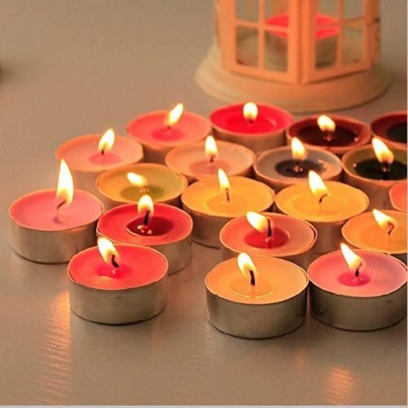 Pack of 6 Romantic Floating Tea Light Luxury Scented Candles Home ...