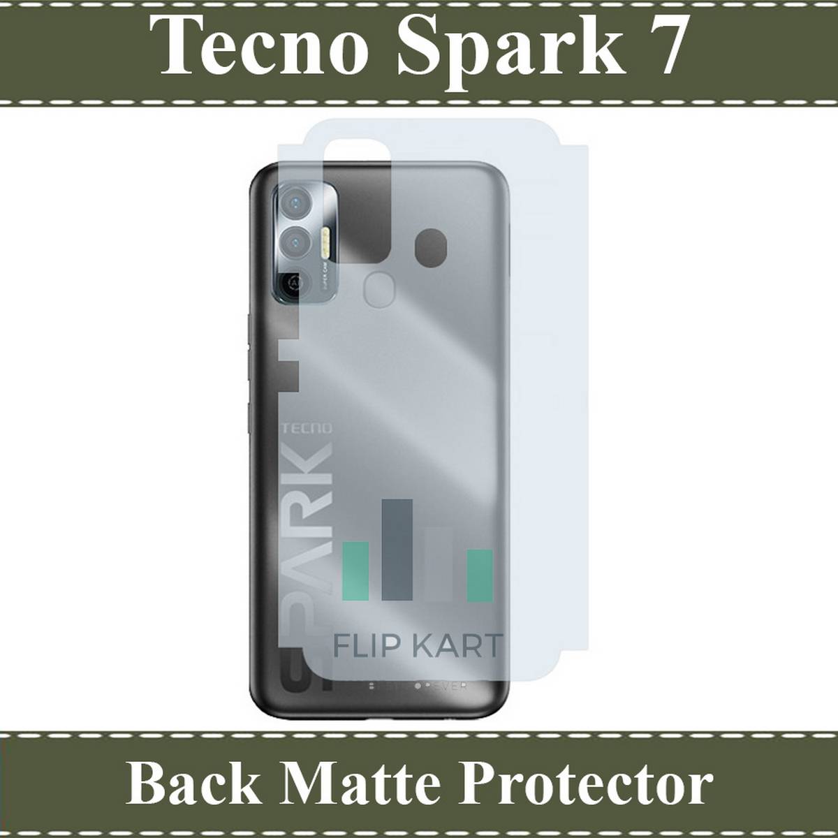 Tecno Spark 7 Back Matte Protector Soft Skin Sheet Soft Film Protection ...