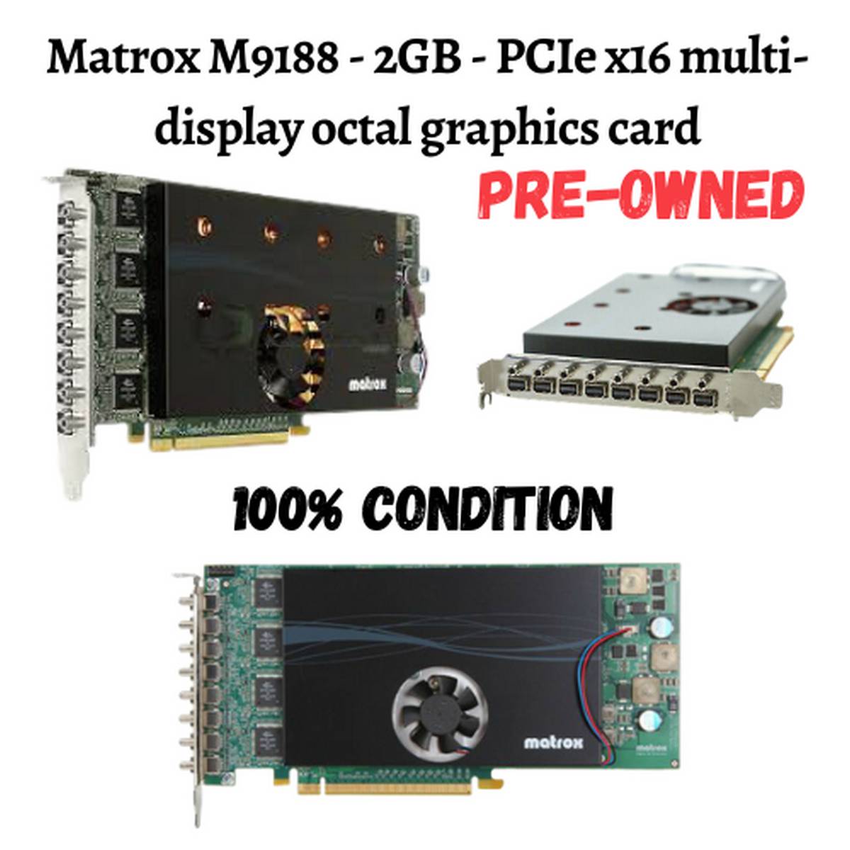 Matrox M9188 - 2GB - PCIe x16 multi-display octal graphics card | Daraz.pk