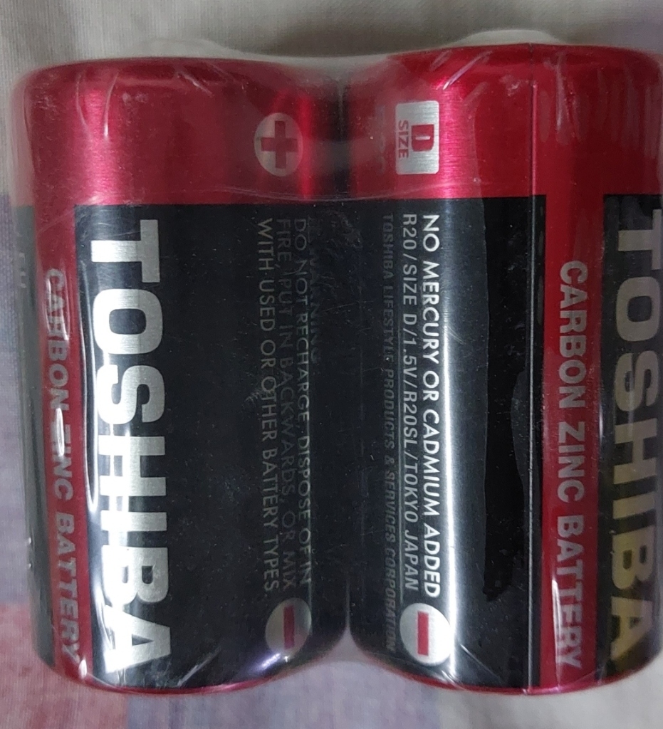 Original TOSHIBA D Size Cell – Super Heavy Duty Batteries for Electric ...