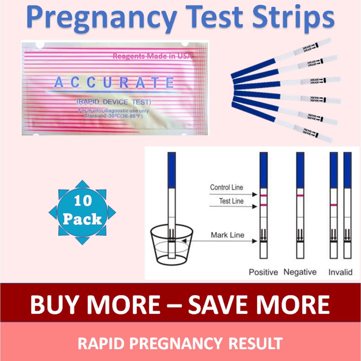 How To Use Pregnancy Strip Test For Early Testing AccuMed, 45% OFF