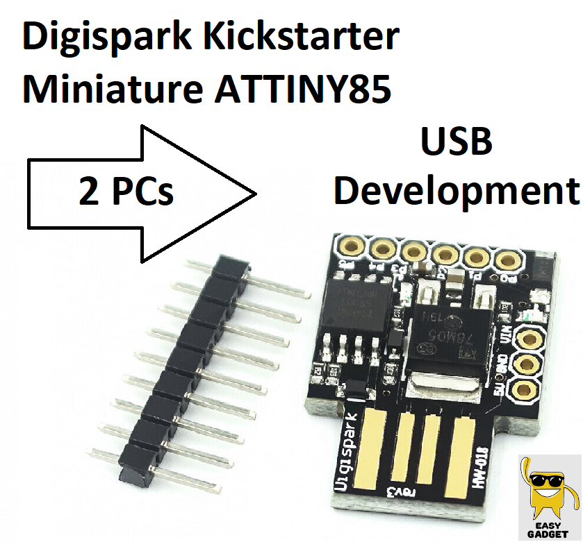 USB Digispark Miniature ATTINY85 USB Development Board for Arduino ...
