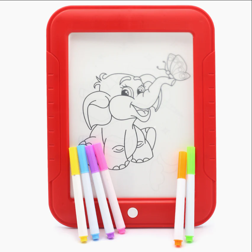 Luminous drawing board color box with color pencil children DIY ...