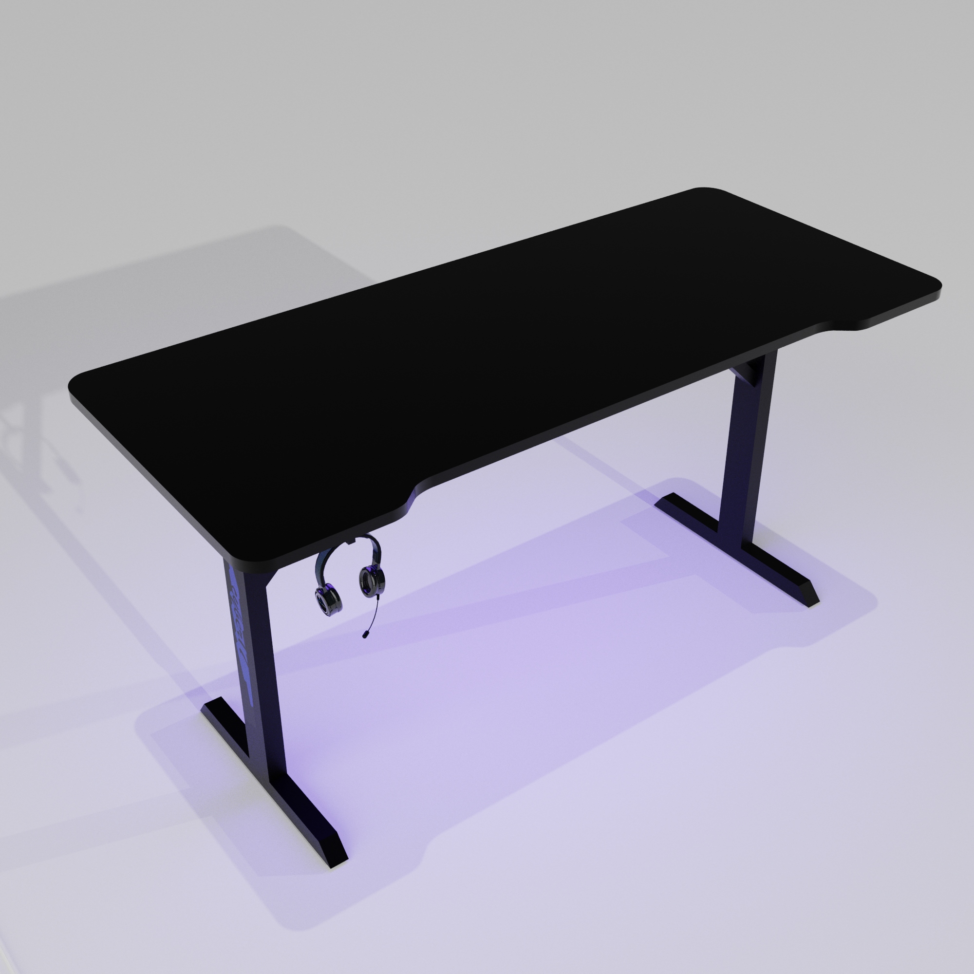 48 Inches Professional Black Gaming Table - Designed Gaming Desk - Pc ...