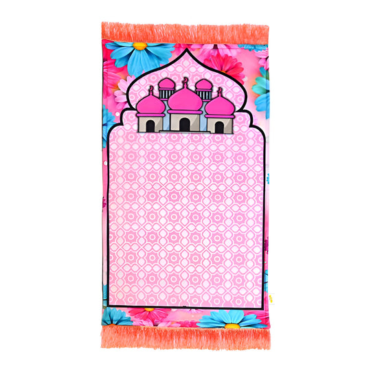 MOSQUE OF BLOOMS JANAMAZ FOAMING KIDS PRAYER MAT | Daraz.pk
