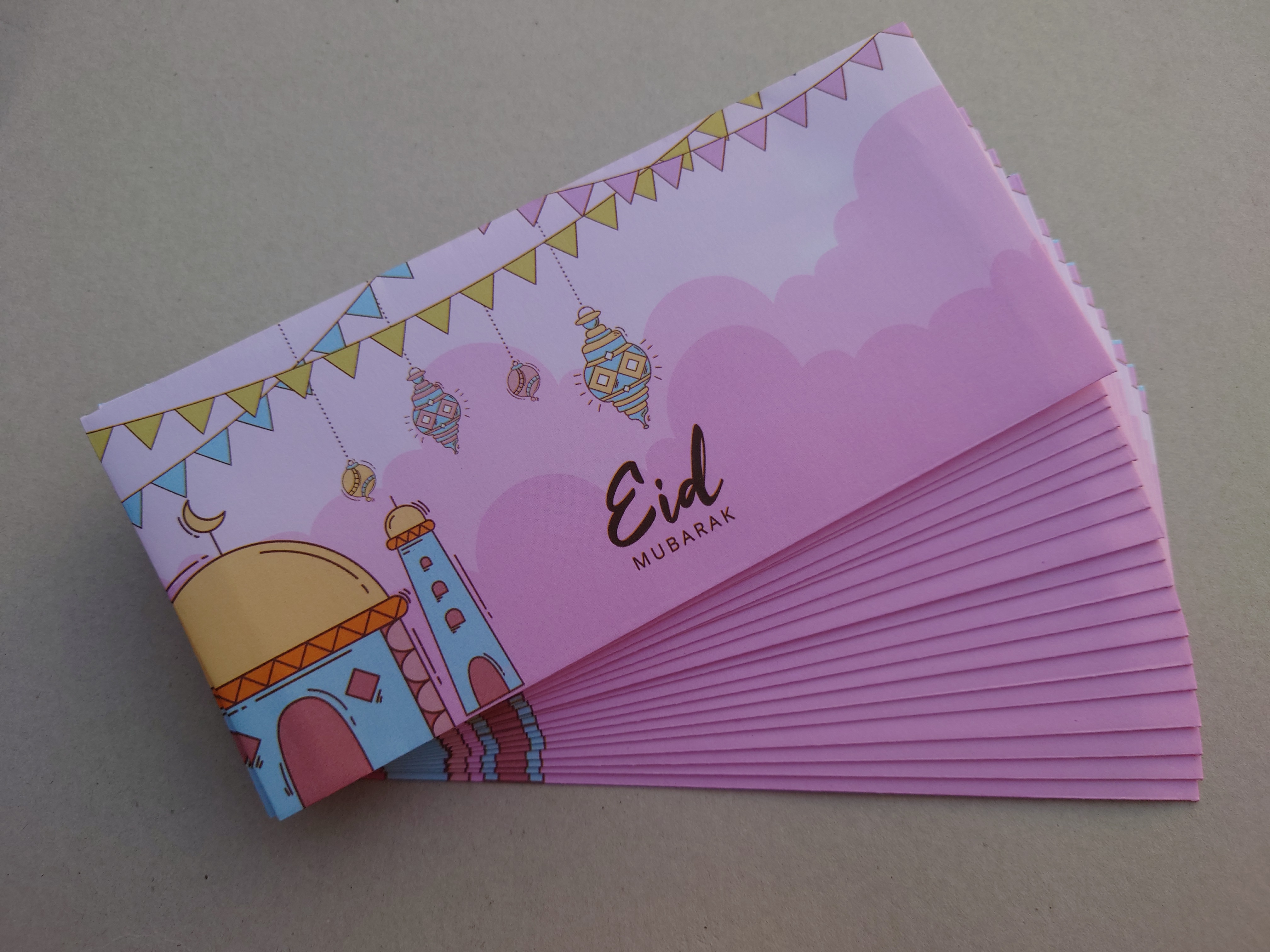 Money Envelope/Folder For Eid-Al-Fitar And Eid-Al-Ahad (10-20 pieces ...