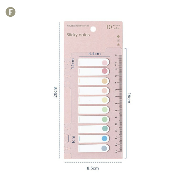 200pc Sticky Index Tabs Page Markers Writable Page Sticky Notes with ...