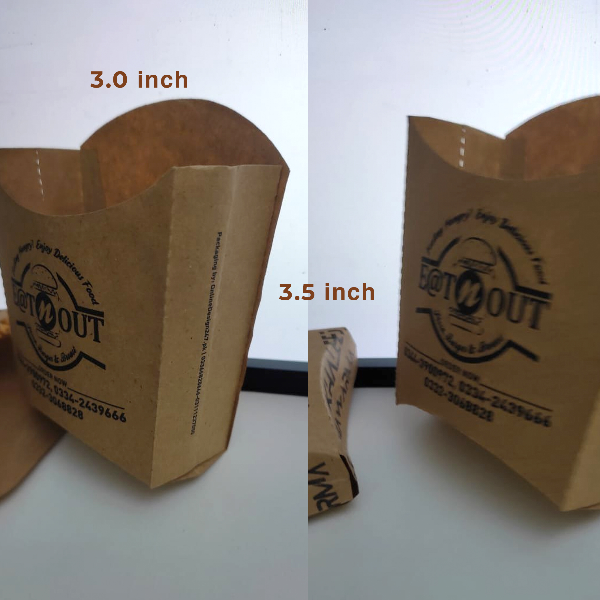 Fries Pouch / Fries Packets / Fries Wrapping customised with your Brand ...