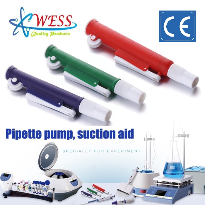 Manual Pipette pump Suitable For Plastic Graduated Glass Pipette ...