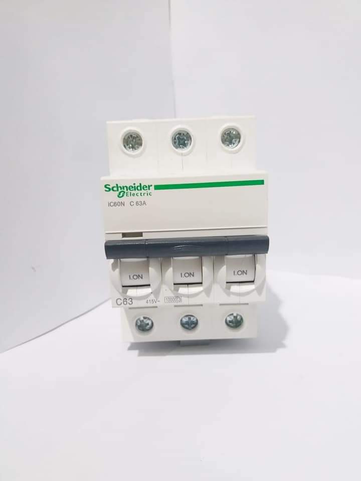SCHNEIDER circuit breaker 3 pole (16,20A,40A,63A) | Daraz.pk