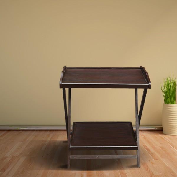 Portable Wooden Folding Table Double Portion | Daraz.pk