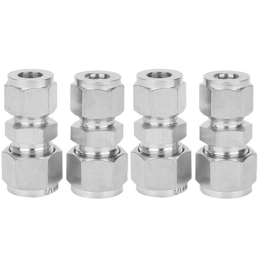 Double Ferrule Reducer Straight 4Pcs Stainless Steel Compression ...