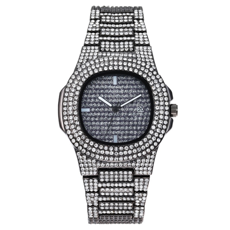 Elegant Full Diamond Watch for Women - Luxury Quartz Timepiece with ...