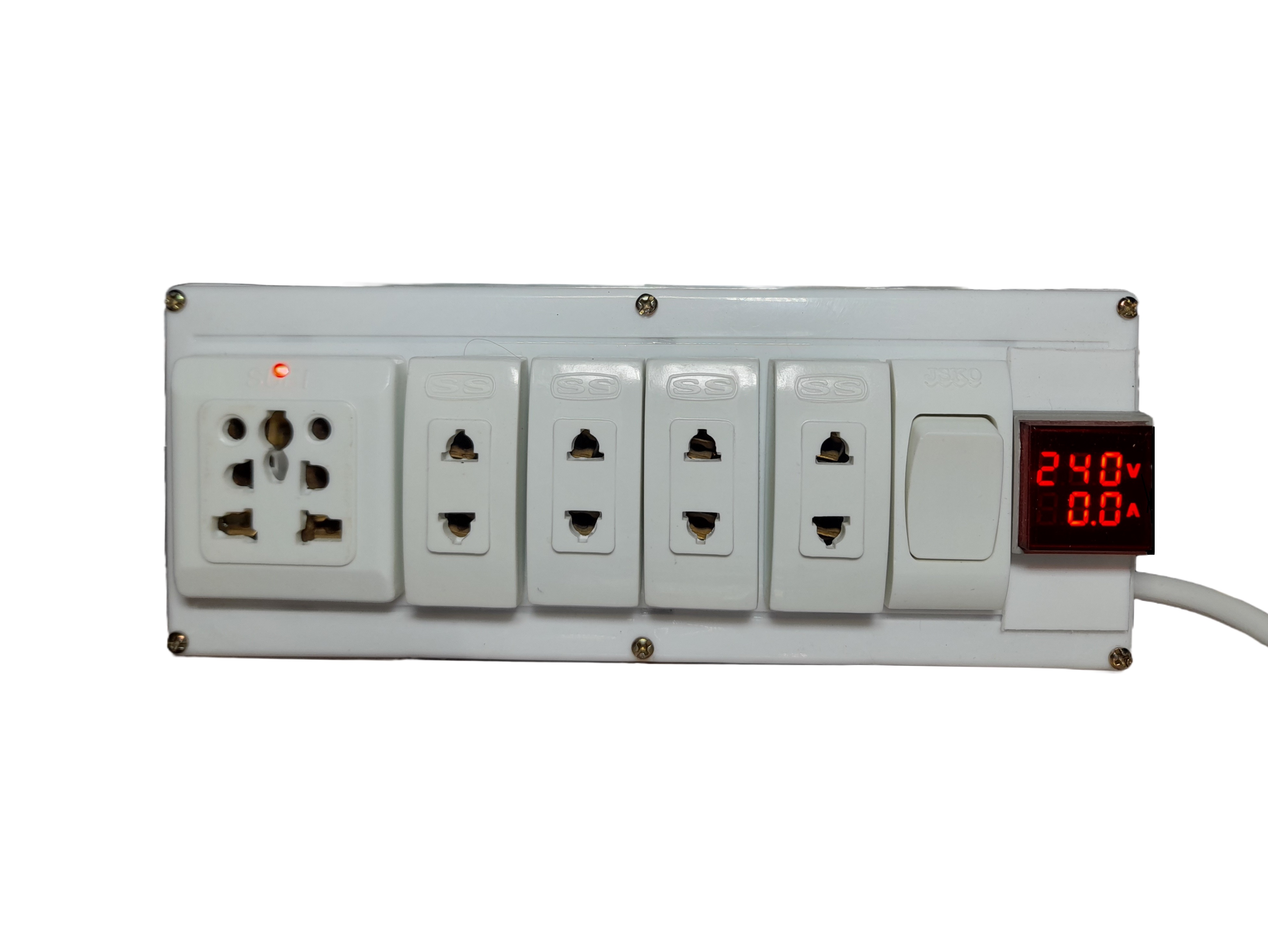 Extension Board with Voltage Ampere Display | Daraz.pk