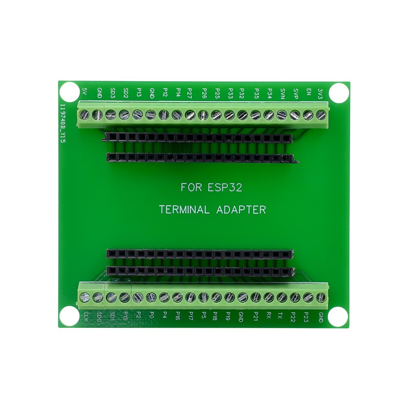 Esp32 Esp8266 Breakout Board Gpio 1 Into 2 Compatible With 38 Pins Esp32s Esp32 Development