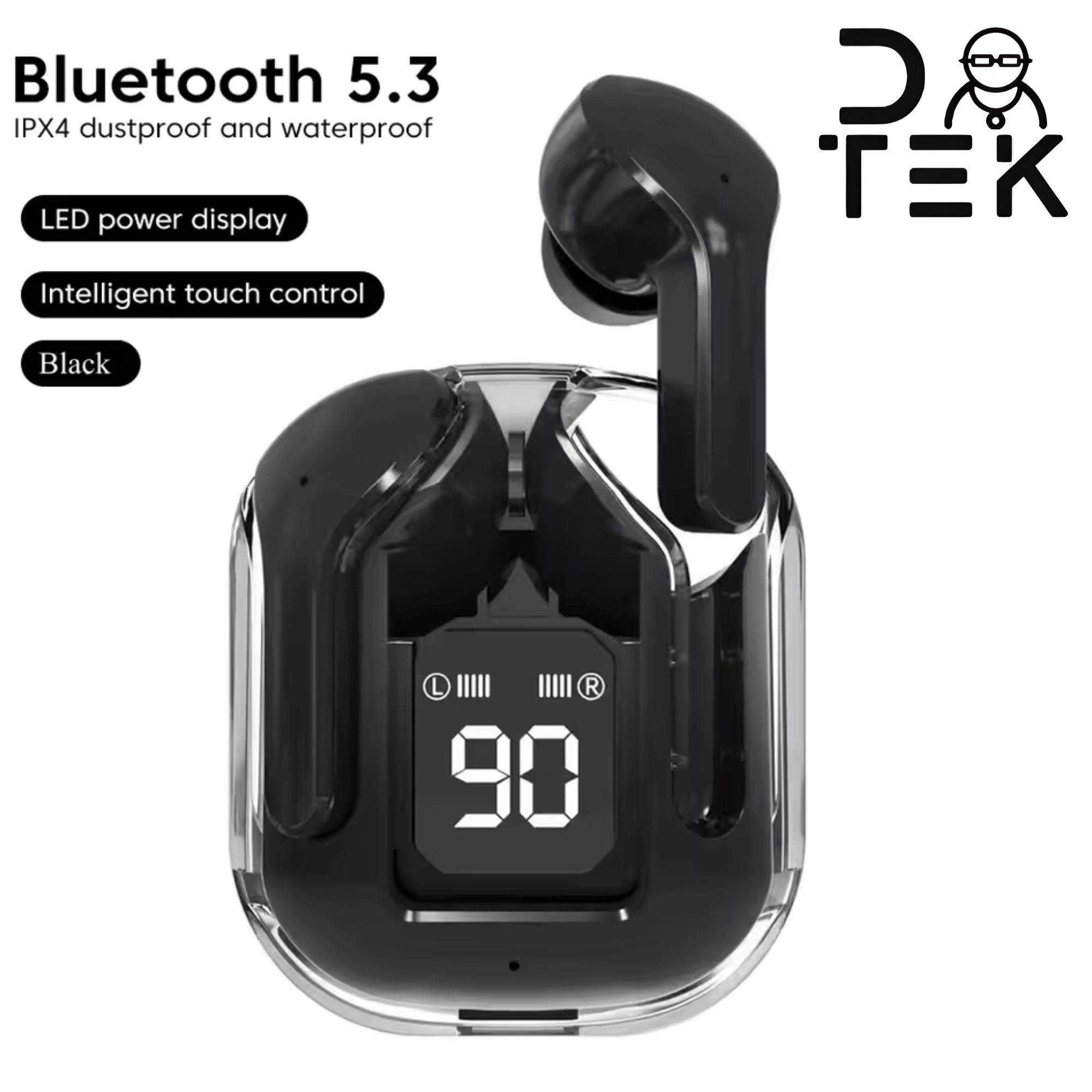 Air 31 Airbuds Earbuds Crystal Clear Transparent Wireless, Air A31 ...