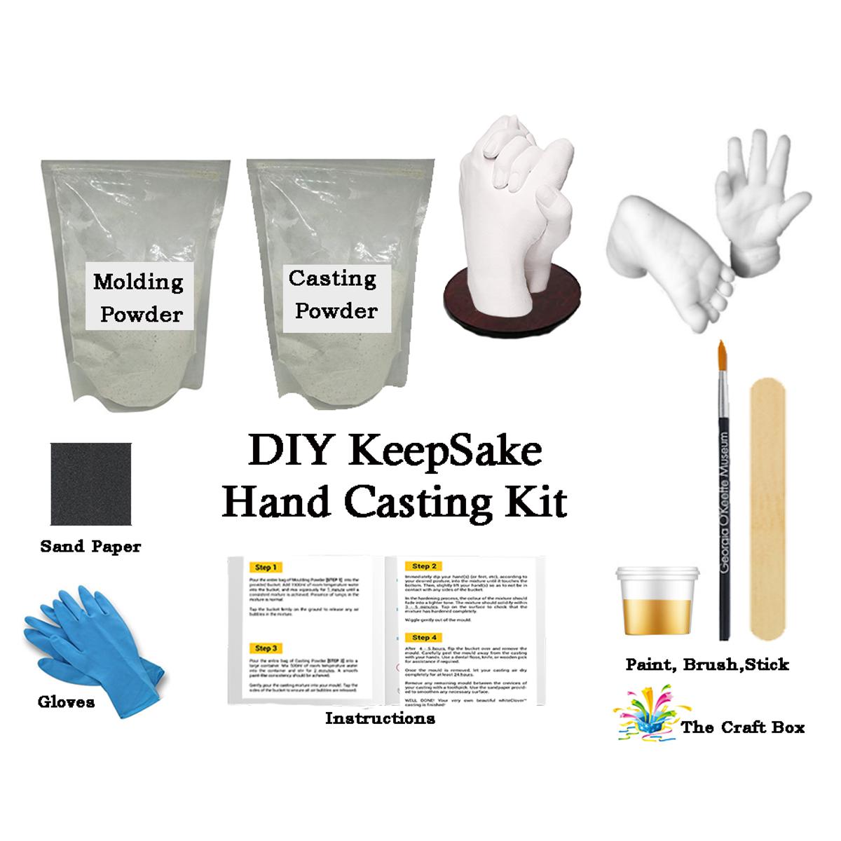 D.I.Y. Keepsake Hand Casting Kit for Couples/ D.I.Y. Art & Craft Kit ...