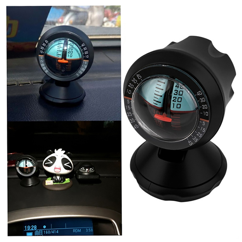 XHHDQES 2X Car Inclinometer Level Tilt Gauge Indicator Angle Slope ...