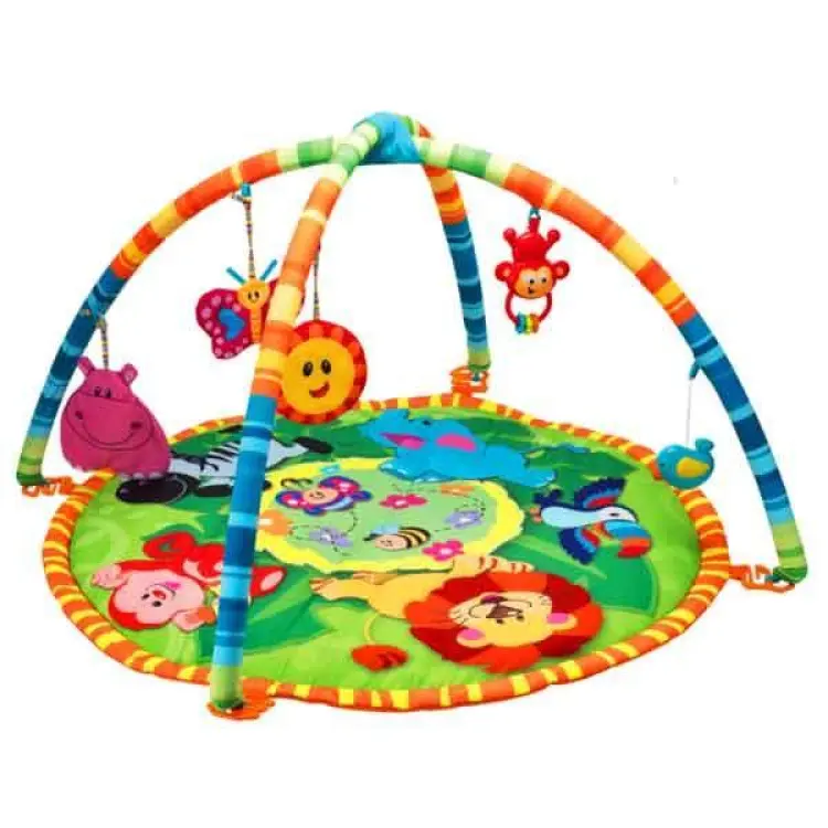 Baby Play Mat with Hanging Rattles For kids / Indoor Games Baby / Baby ...