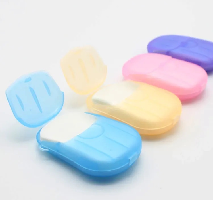 20 pcs in box Travelling Paper Soap Kit -20pcs Portable Disposable Soap ...