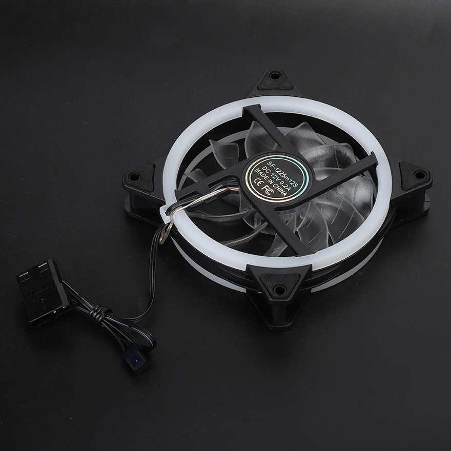 RGB Fan Colorful Color Changing Chassis Fans Desktop Computer Cooling ...