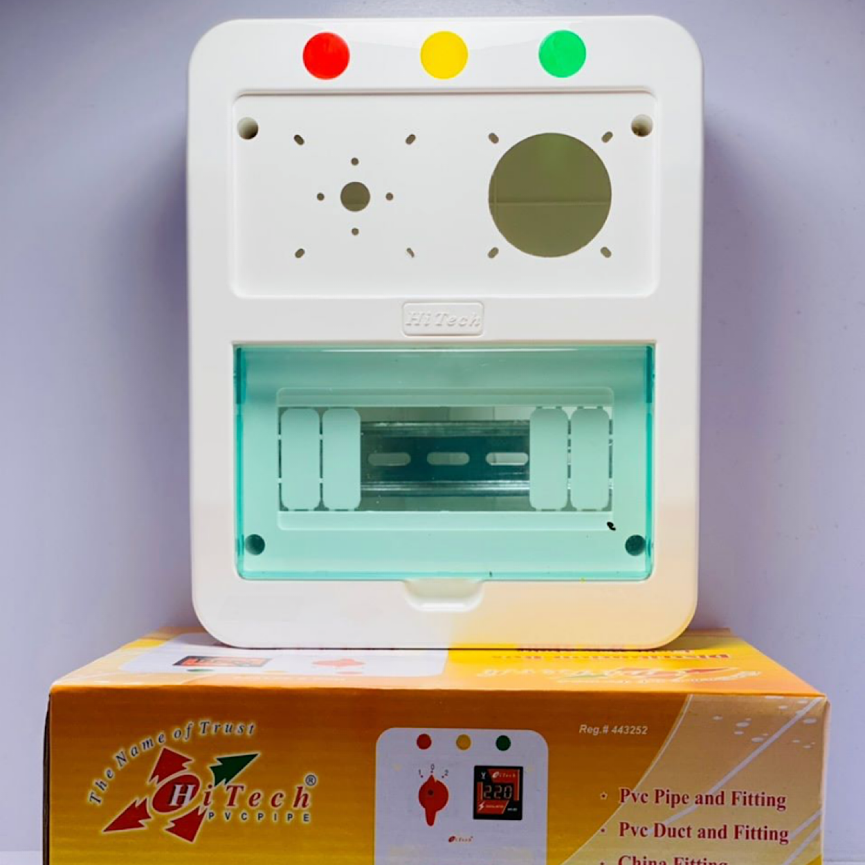 HI Tech PVC Distribution Box Breaker Box Eight way For 8 MCB single ...