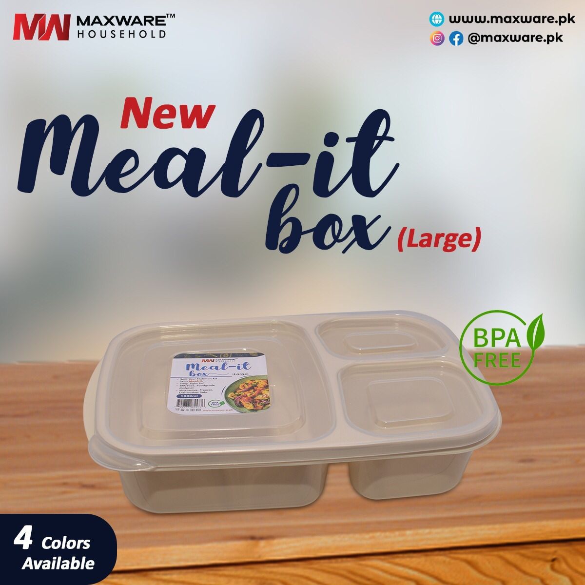 Meal It Lunch Box Small 700 ML (With Two Portions) For Office/School ...