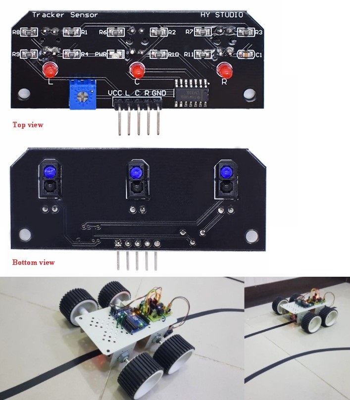 3 way Line Following Tracking Sensor Module TCRT5000 | Daraz.pk