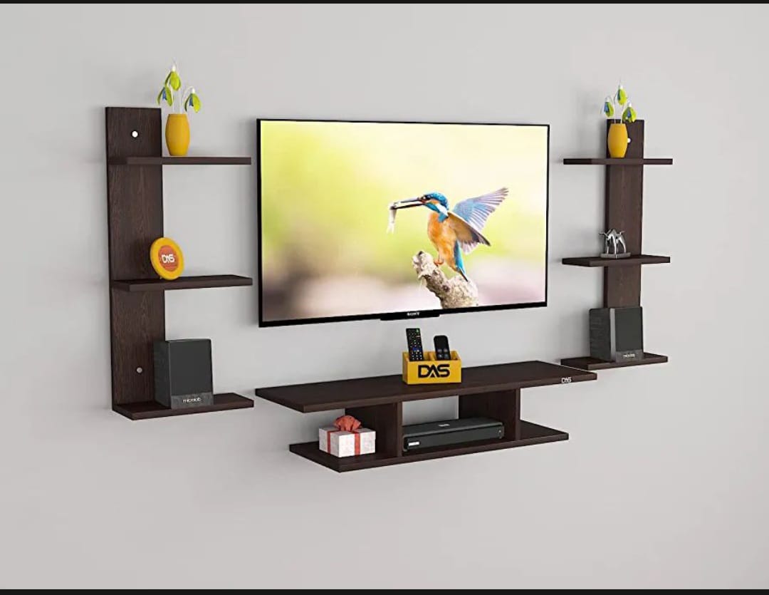 Led tv shelf Wall mounted Lcd racks Wall Mounted Media Console Floating ...
