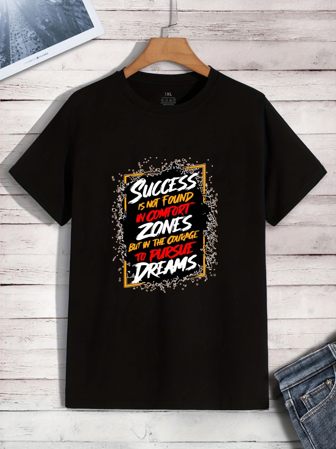 New success/dream Printed T shirt For Men/Boys Summer Collection | Daraz.pk