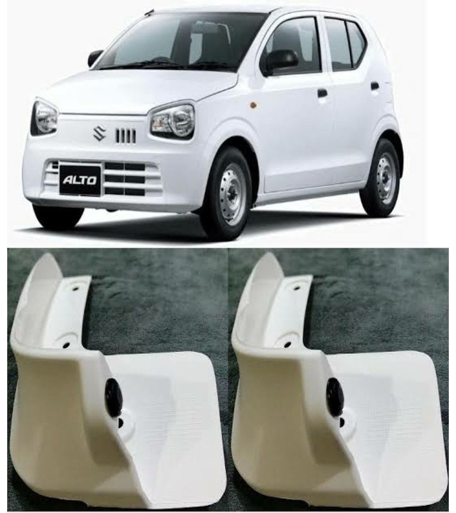 New Suzuki Alto 660Cc MudFlap White Colour | Daraz.pk
